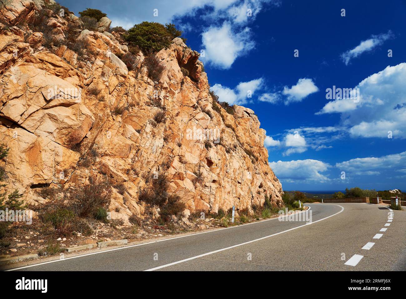 Sardinia coast road rocks hi-res stock photography and images - Alamy