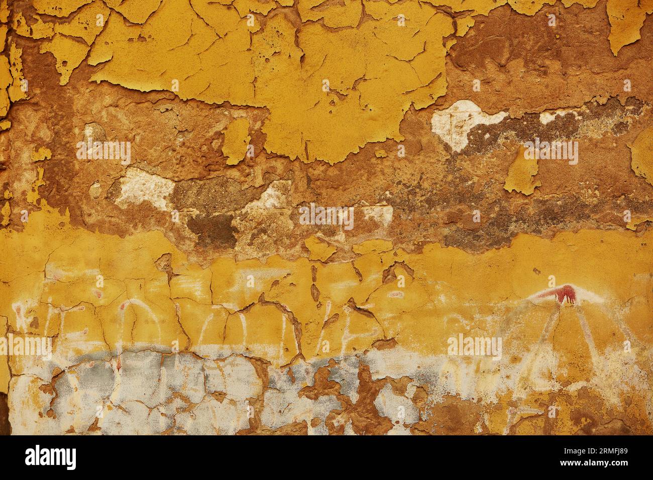 Old rustic stucco wall in Italian village Stock Photo - Alamy