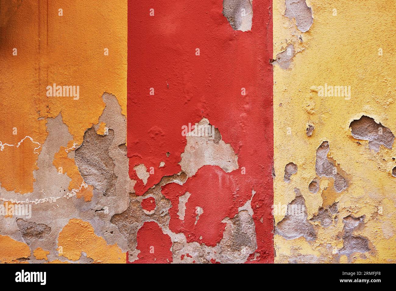 Old rustic stucco wall in Italian village Stock Photo - Alamy