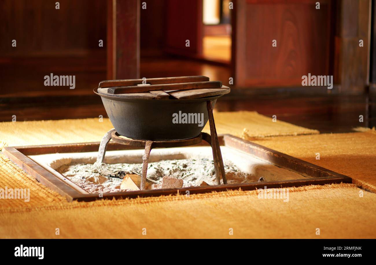 Irori - traditional Japanese hearth Stock Photo - Alamy