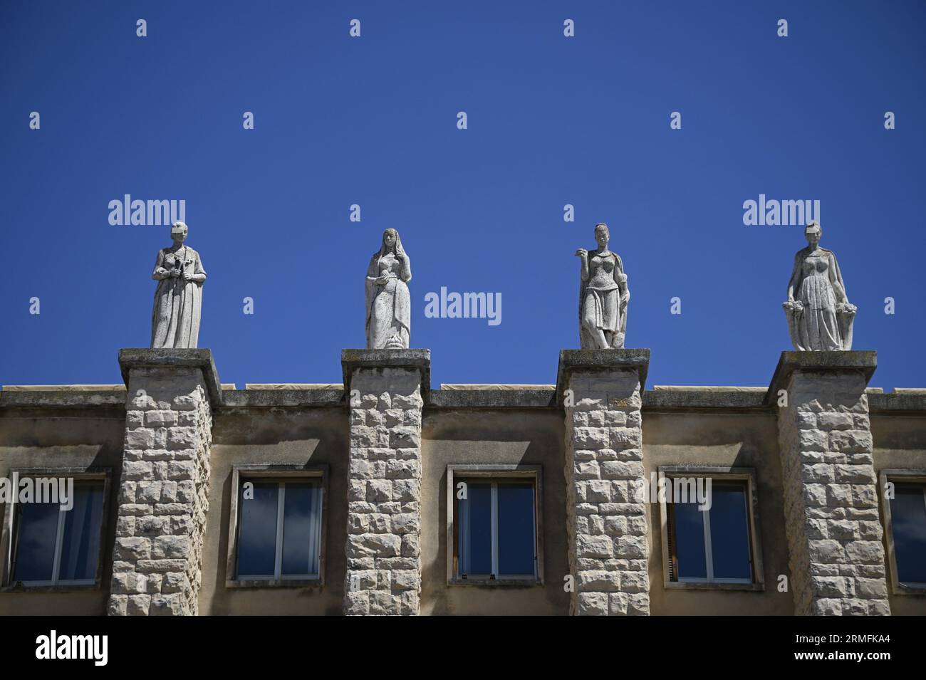 Typical example of the Mussolini-era Imperial architecture with marble ...