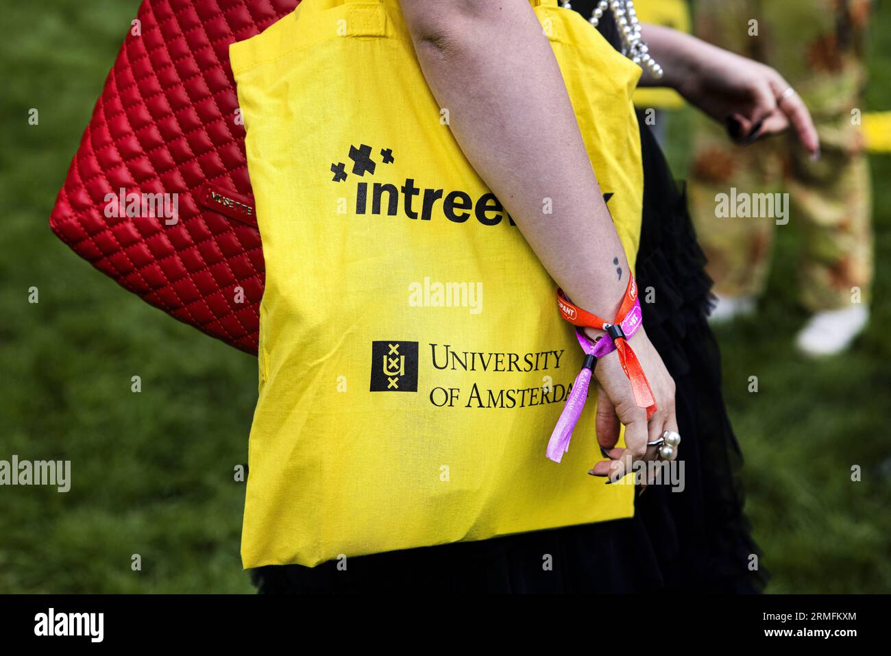 AMSTERDAM - A bag from the Intreeweek, the introduction week for the ...
