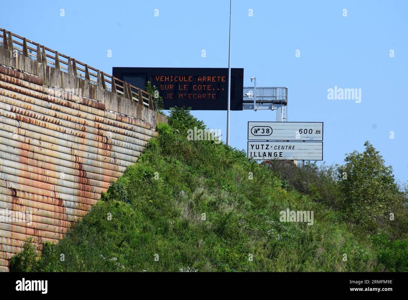 French road signs main road hi-res stock photography and images - Alamy