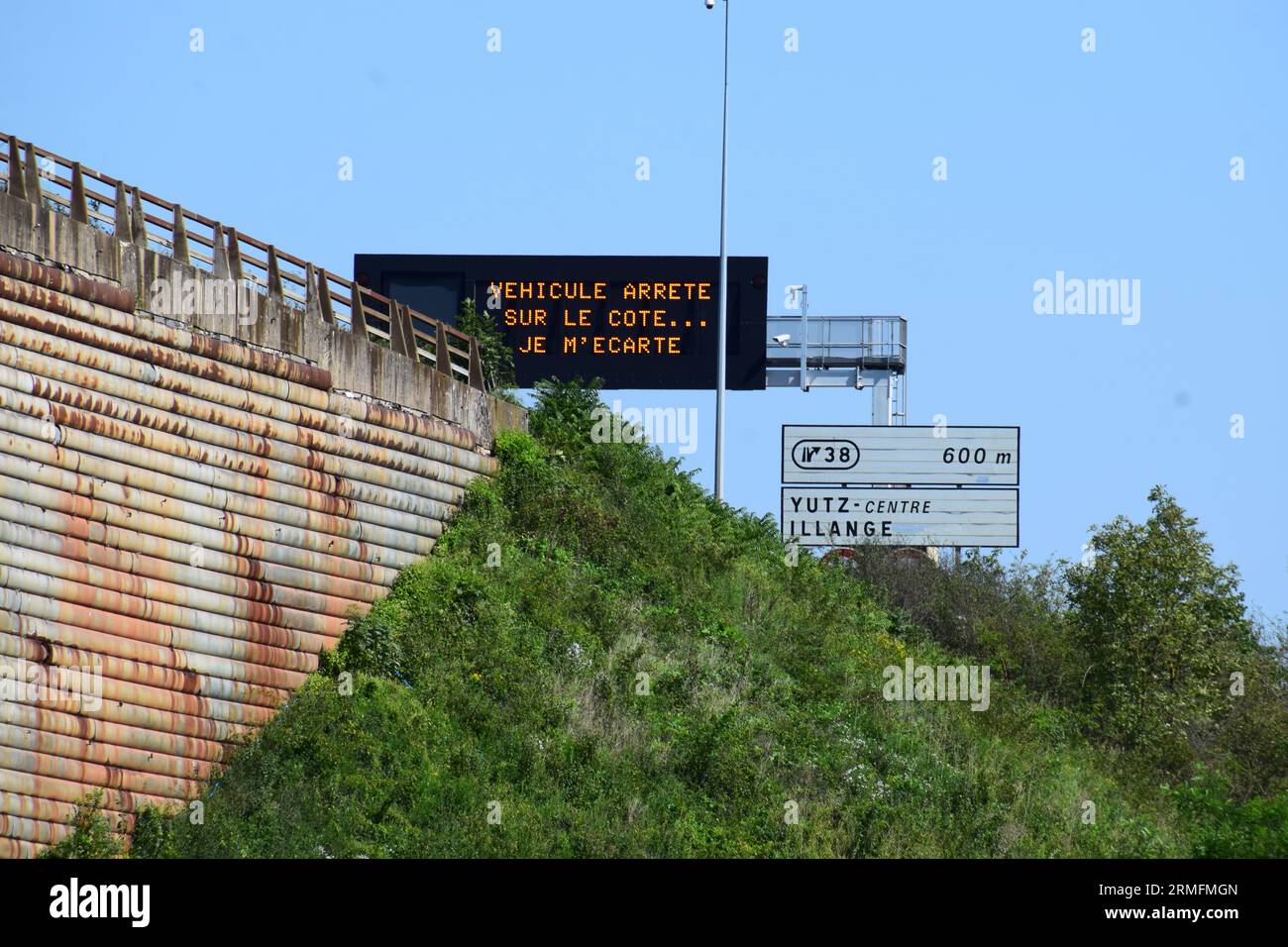 French road signs main road hi-res stock photography and images - Alamy