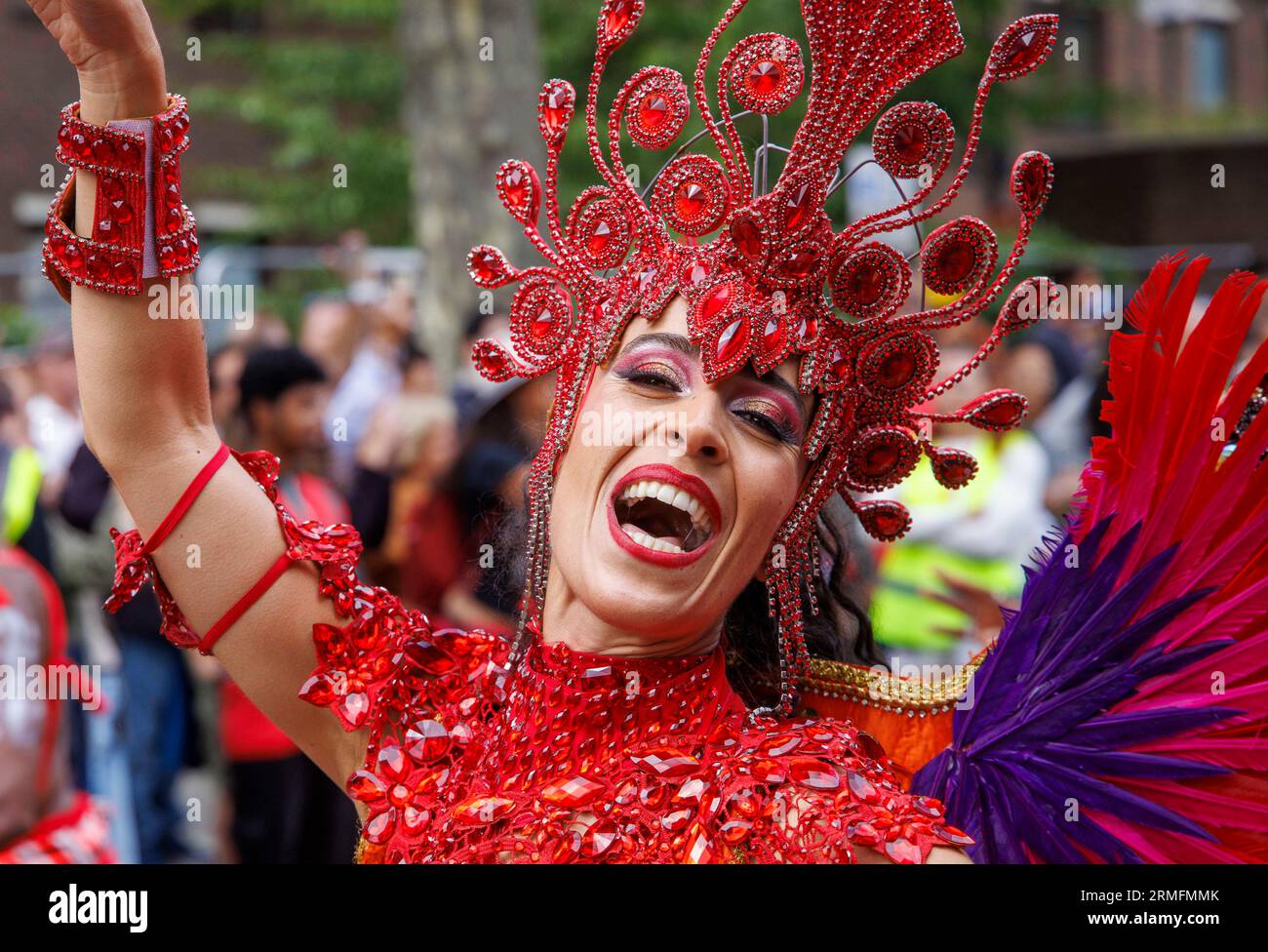 London, UK. 28th Aug, 2023. Adults day at the Notting Hill Carnival ...