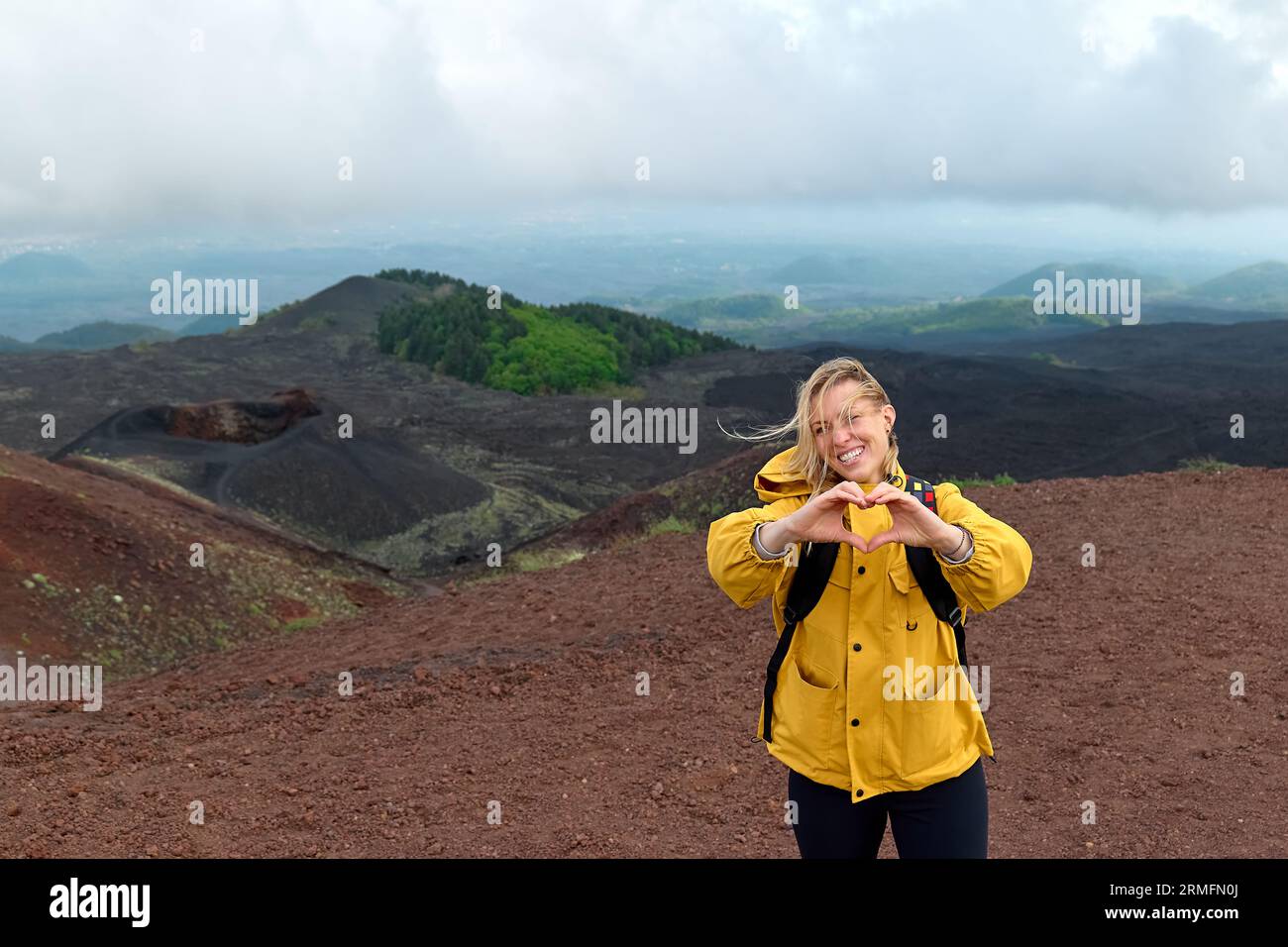 Black lava rock heart hi-res stock photography and images - Alamy