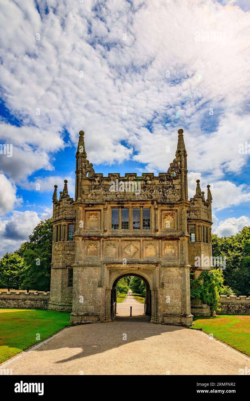 The historic 17th century Gatehouse at Lanhydrock House and Gardens, nr ...