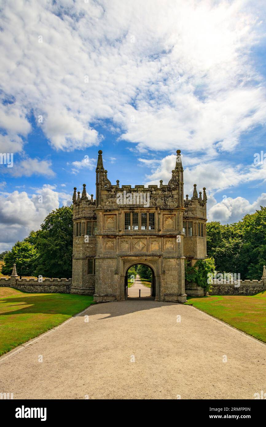The historic 17th century Gatehouse at Lanhydrock House and Gardens, nr ...