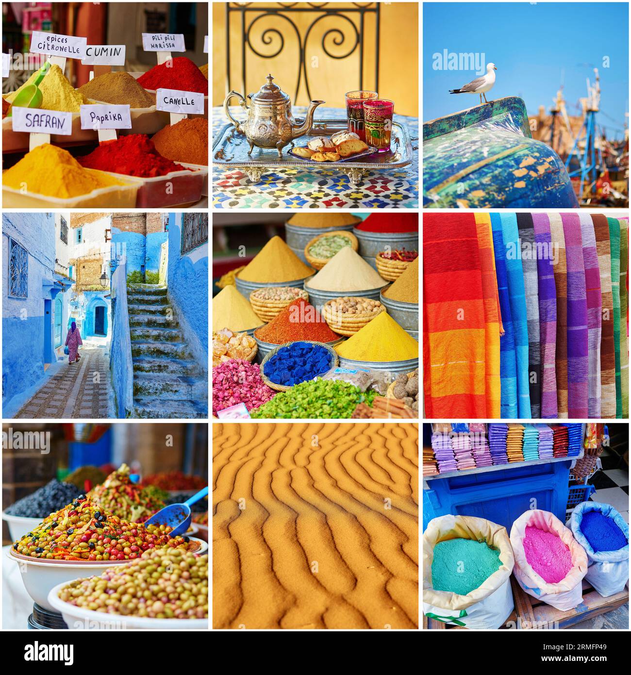 Maroc africa blue Cut Out Stock Images & Pictures - Alamy