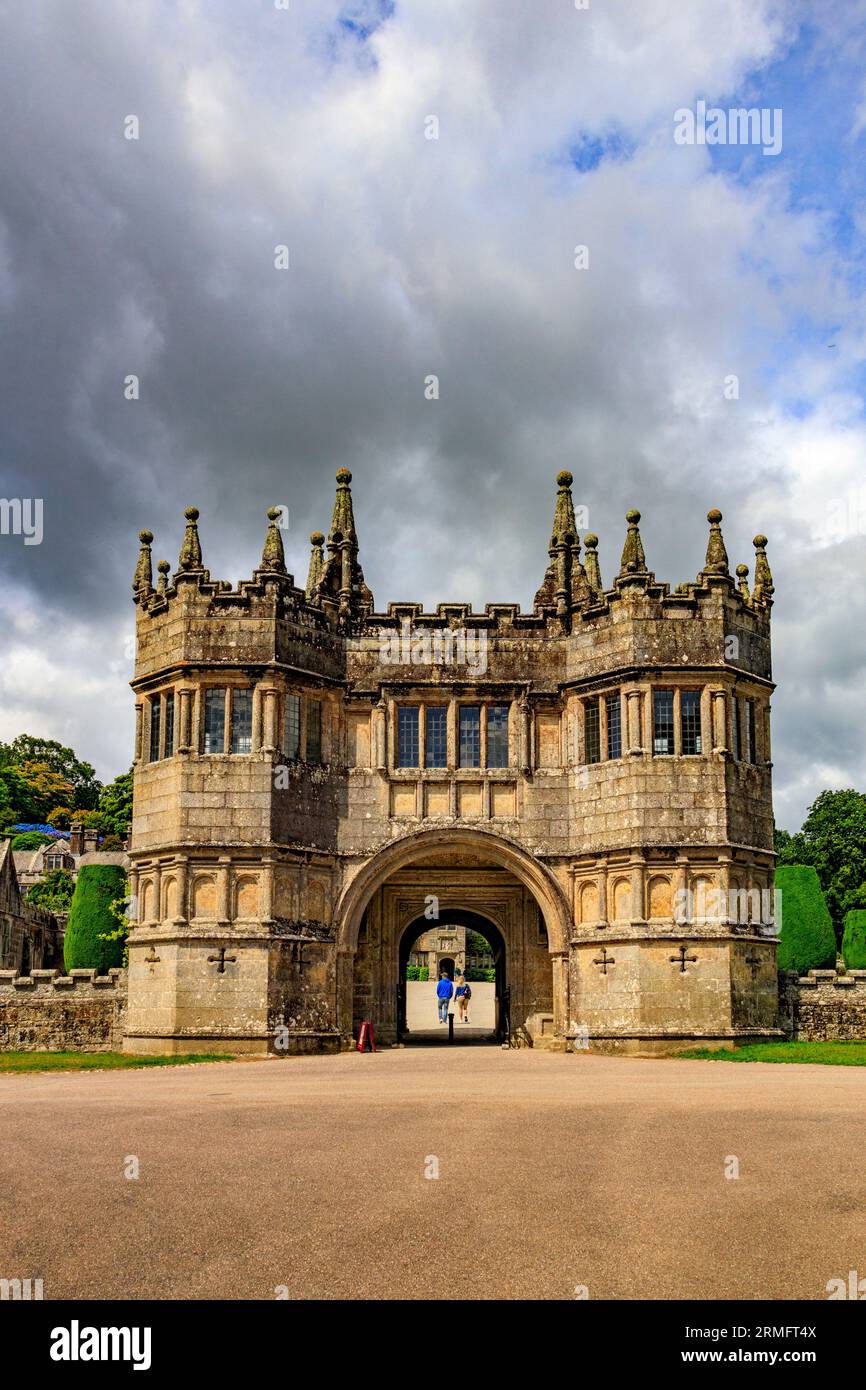 The historic 17th century Gatehouse at Lanhydrock House and Gardens, nr ...