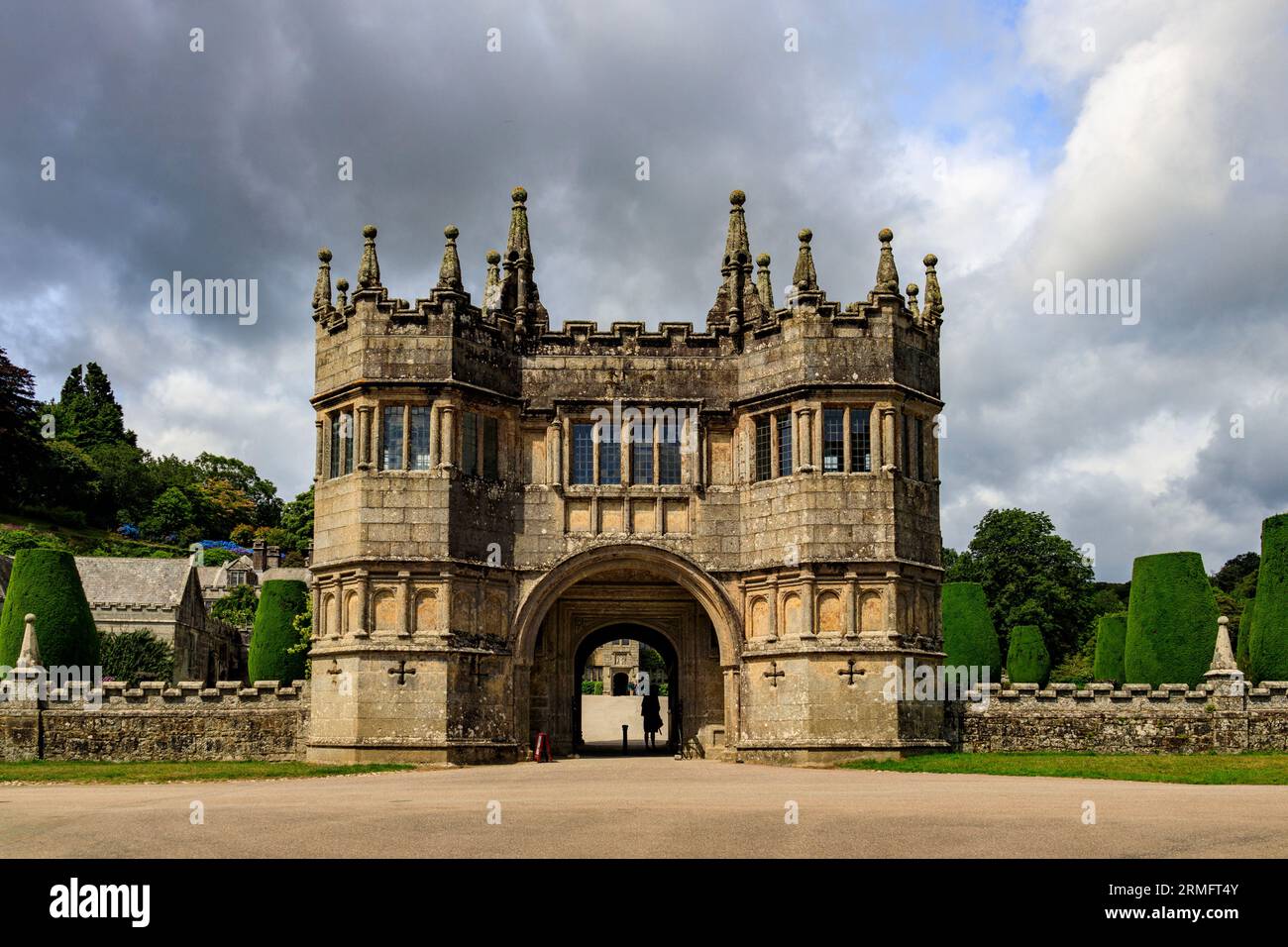 The historic 17th century Gatehouse at Lanhydrock House and Gardens, nr ...