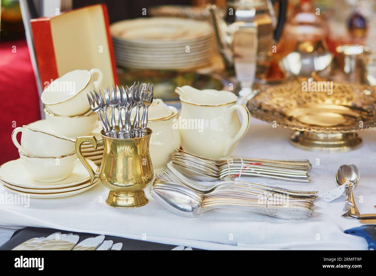 Old silverware for sale hi-res stock photography and images - Alamy