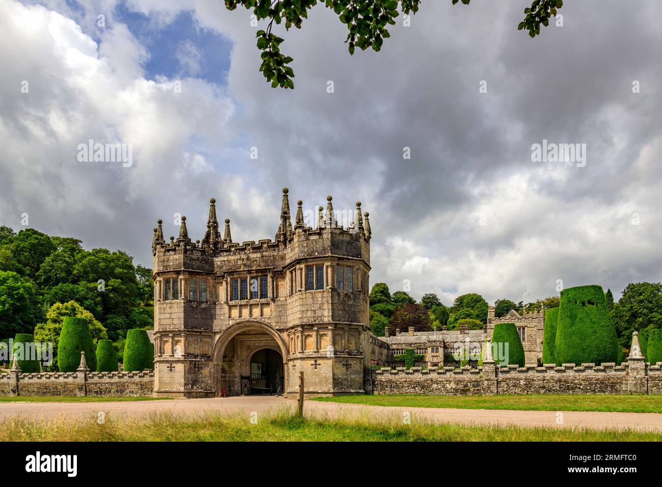 The historic 17th century Gatehouse at Lanhydrock House and Gardens, nr ...