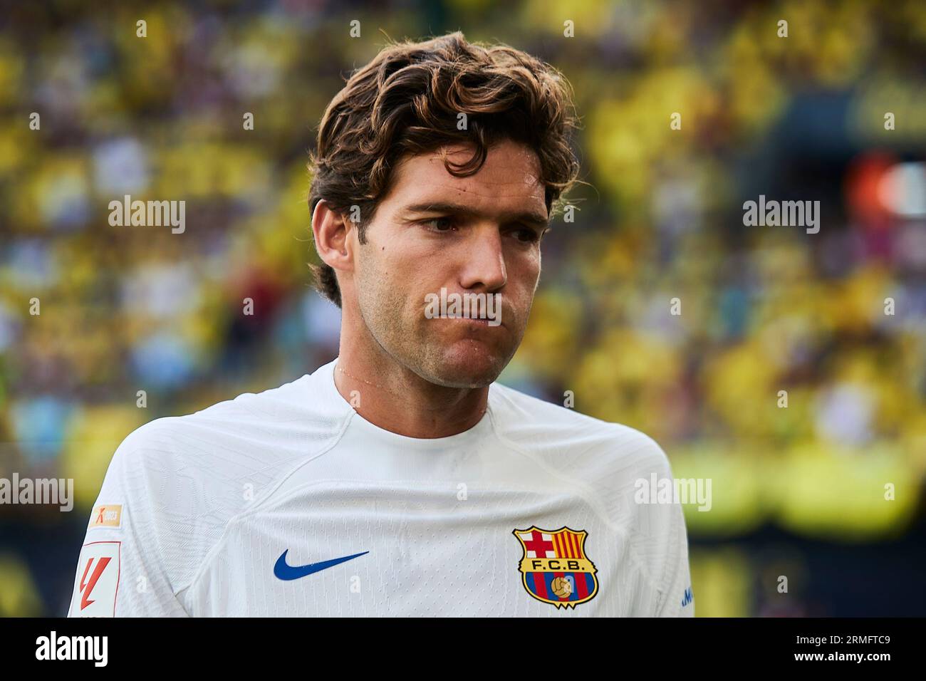 Marcos Alonso (FC Barcelona, #17) looks on during the LaLiga match ...