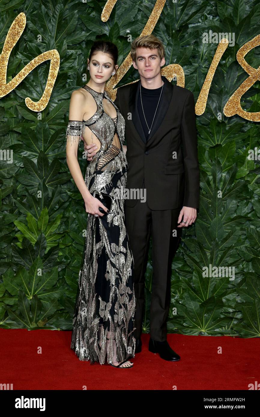 Kaia Gerber and Presley Gerber attend the Fashion Awards at the Royal ...