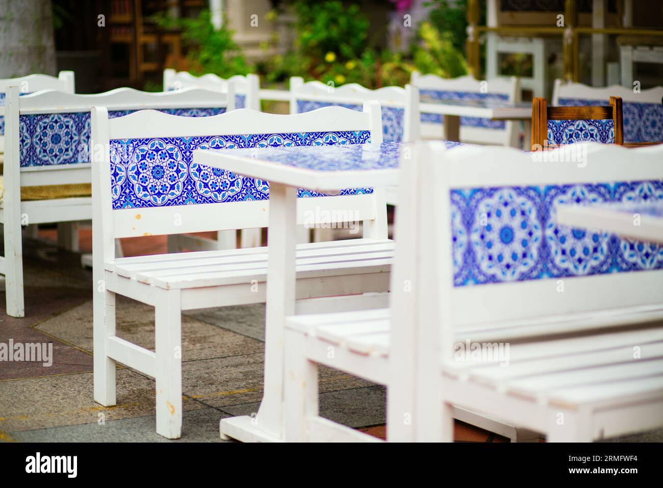 Outdoor cafe in Kampong Glam, Arab district in Singapore Stock Photo ...