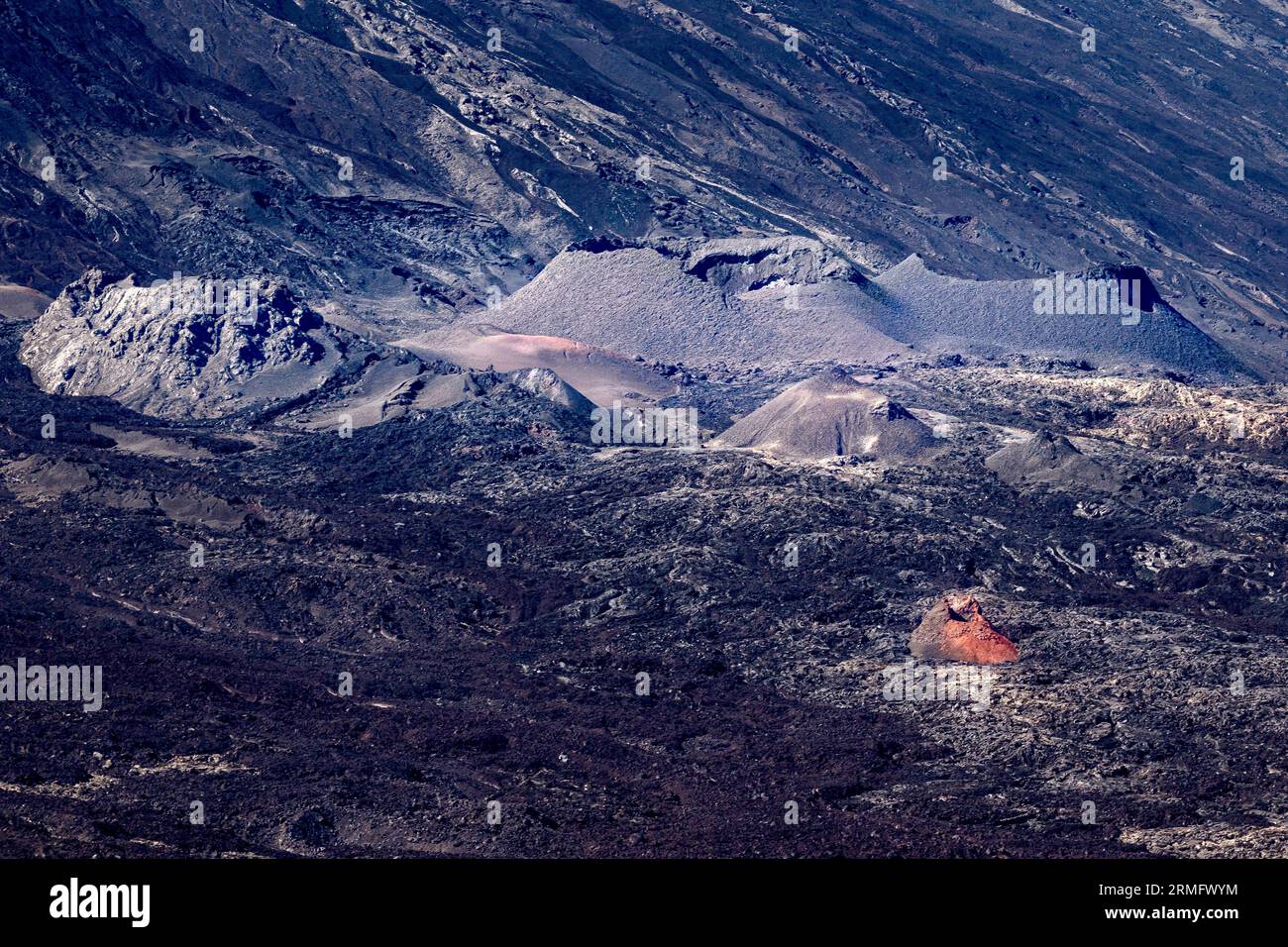 volcano road to Piton de la Fournaise La reunion Island Stock Photo - Alamy