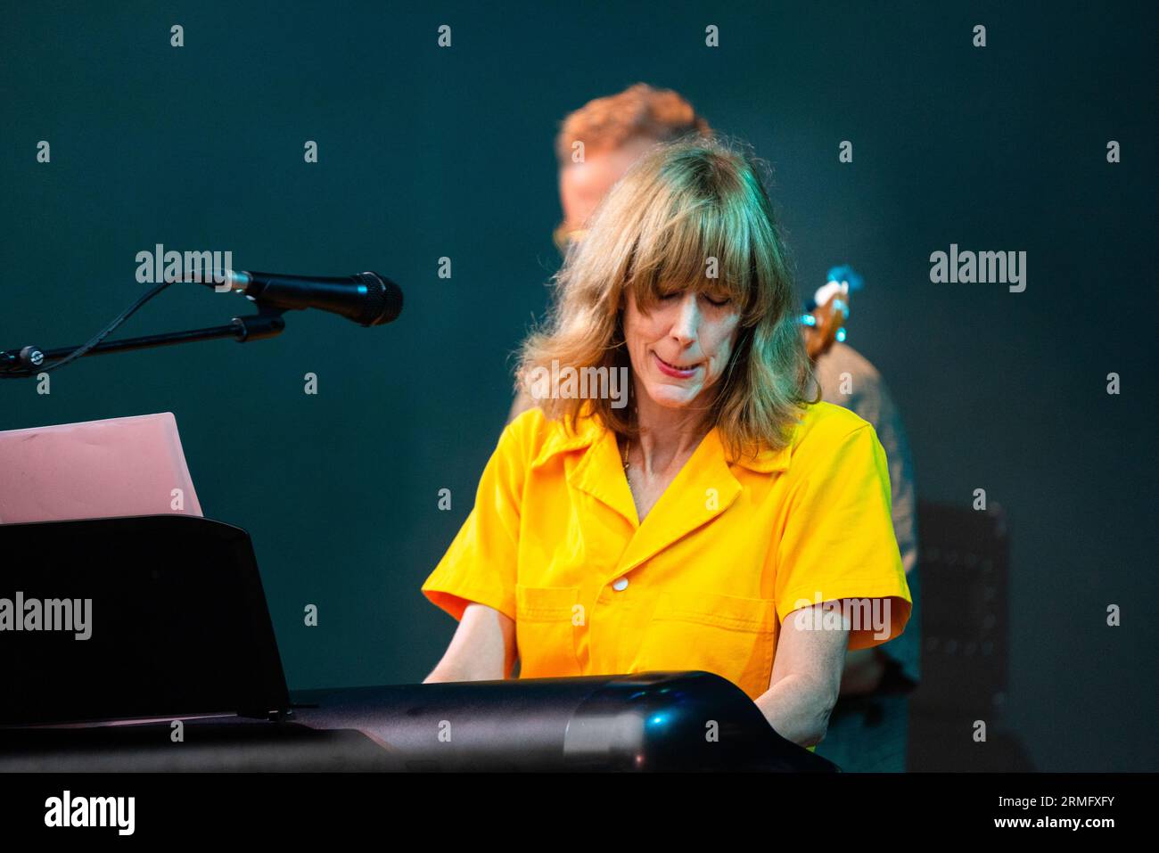 Beth Orton playing the Mountain Stage at Green Man Festival in Wales ...