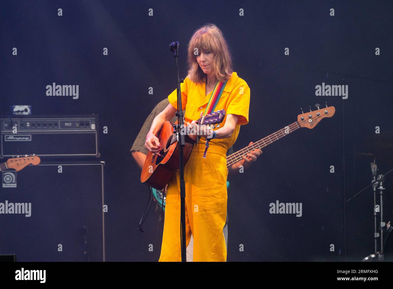 Beth Orton playing the Mountain Stage at Green Man Festival in Wales ...