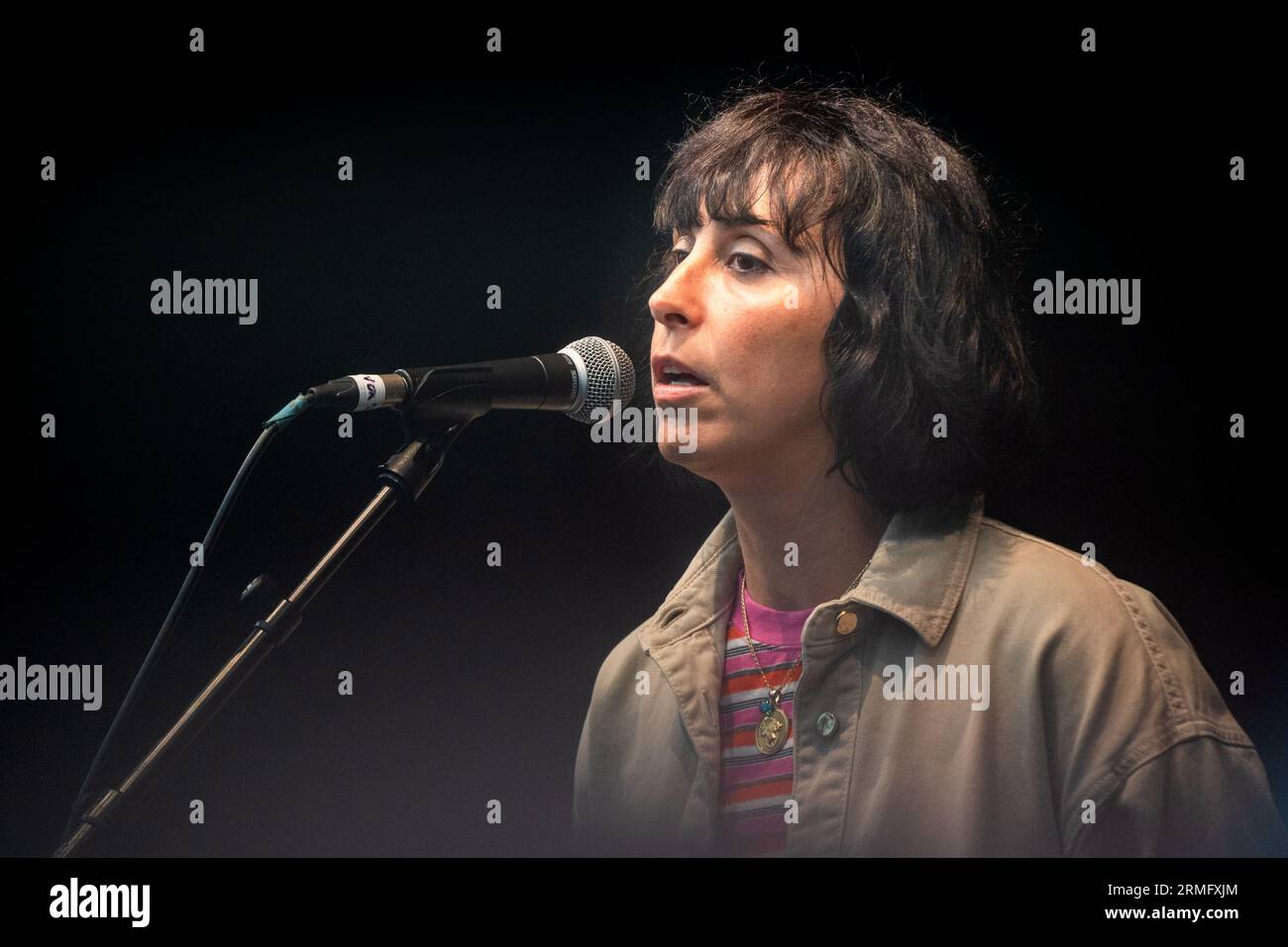 Greek singer Σtella – Stella Chronopoulou – plays at Green Man Festival ...