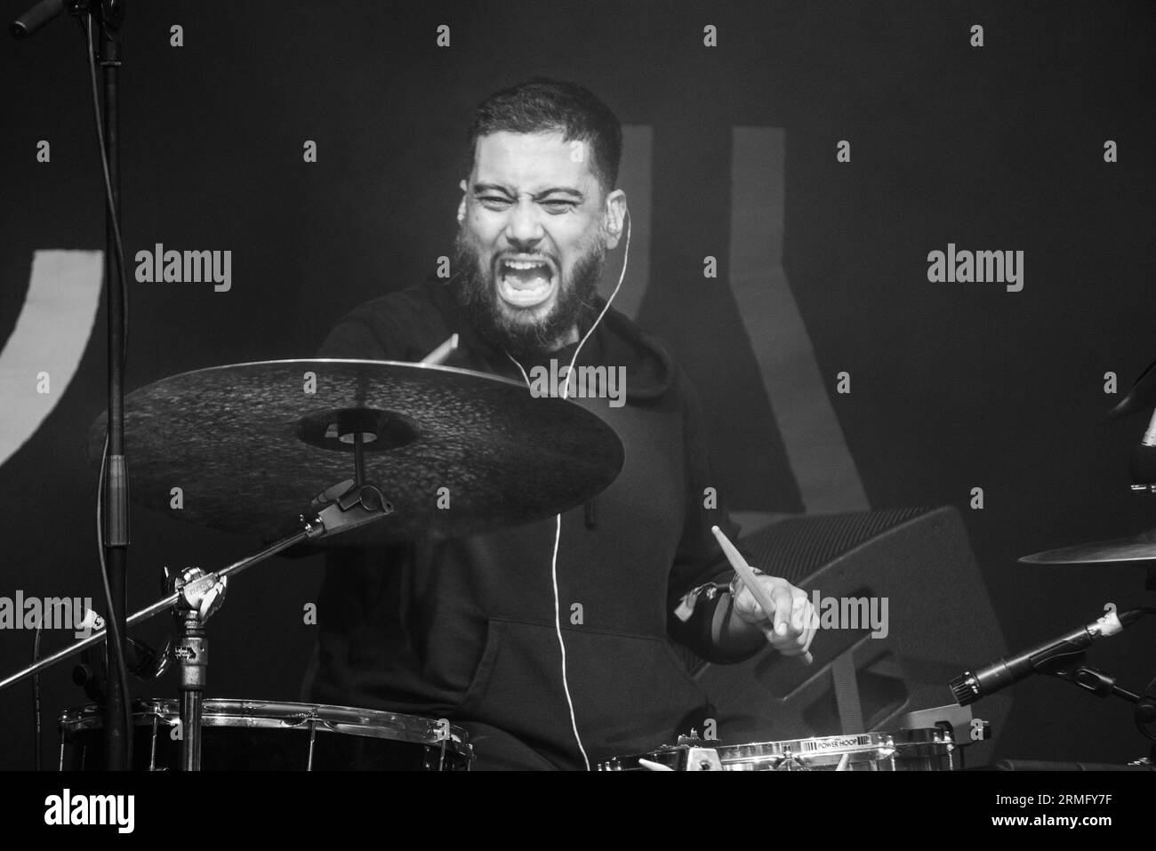 Brecon jazz festival Black and White Stock Photos & Images - Alamy