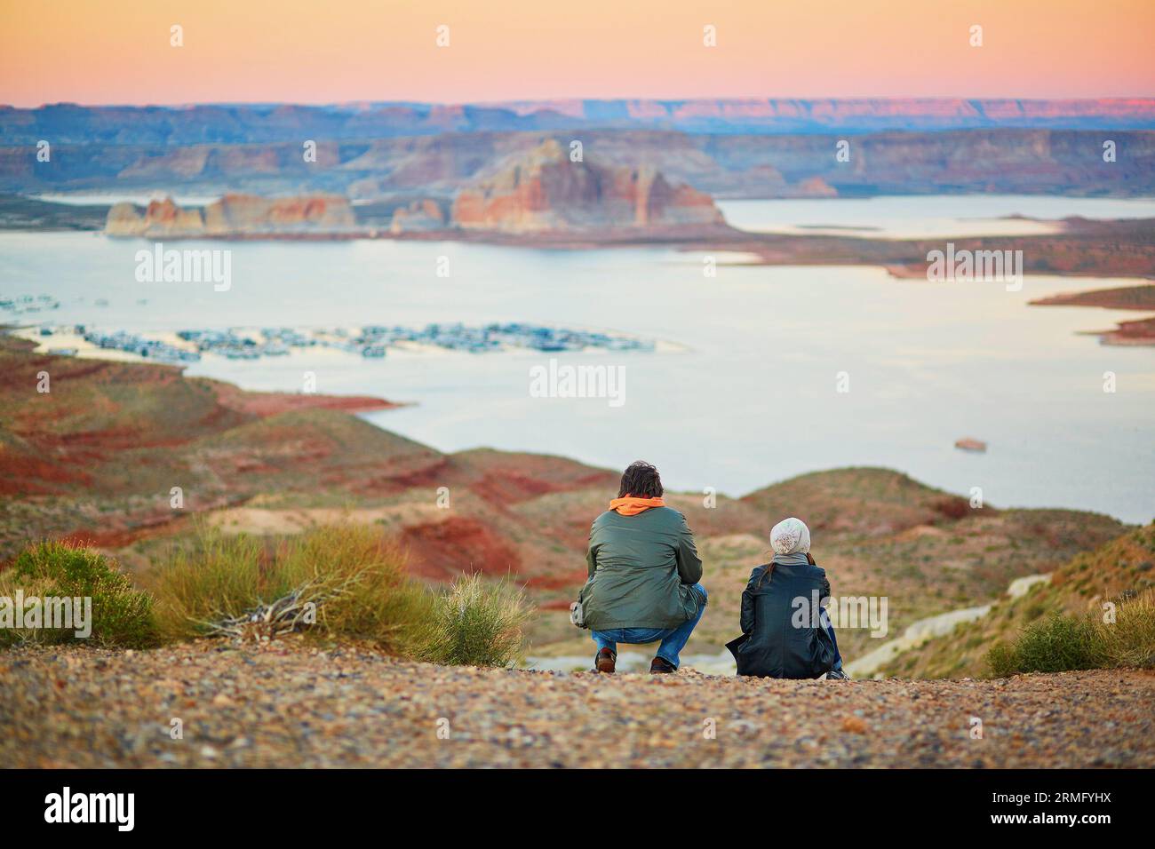 Lake powell sunset in page hi-res stock photography and images - Alamy