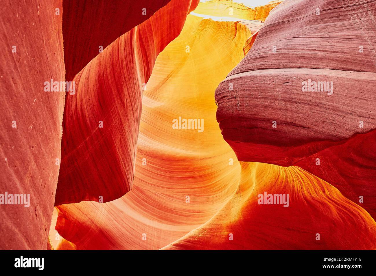 Lower Antelope Canyon in the Navajo Reservation near Page, Arizona, USA ...