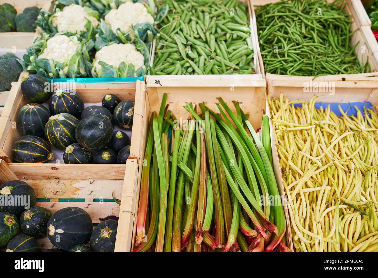 Fresh healthy bio fruits and vegetables on farmer agricultural market ...