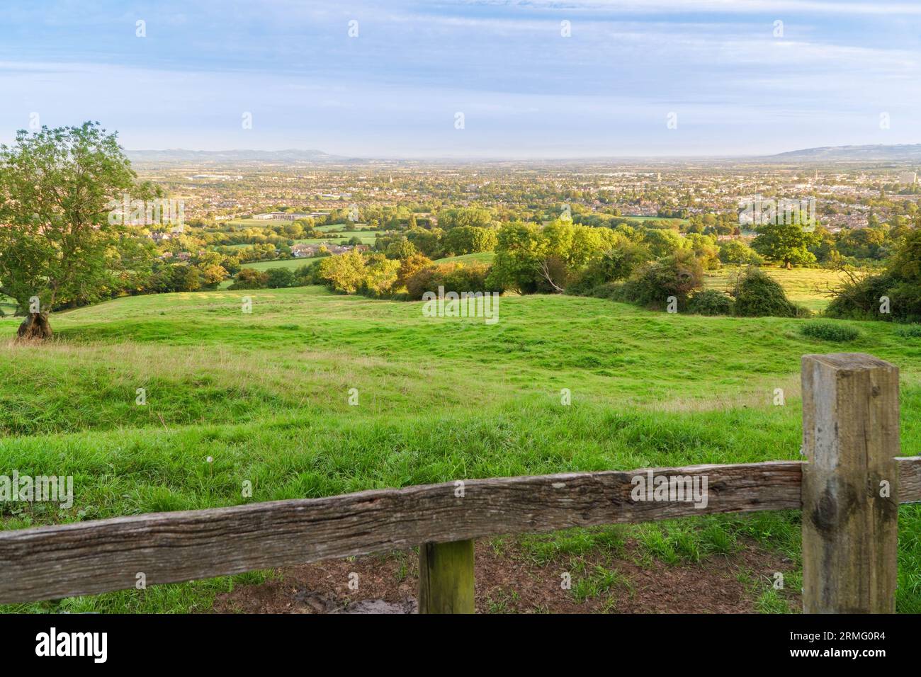 Sunrise over Cheltenham with the Malvern Hills in the background ...