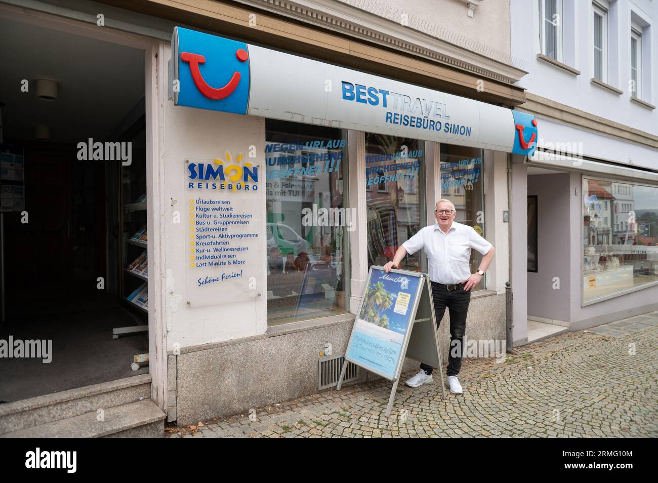 Hechingen, Germany. 28th Aug, 2023. Johannes Simon, owner of the Simon ...