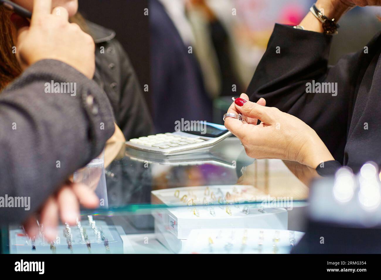 Helping client hi-res stock photography and images - Alamy