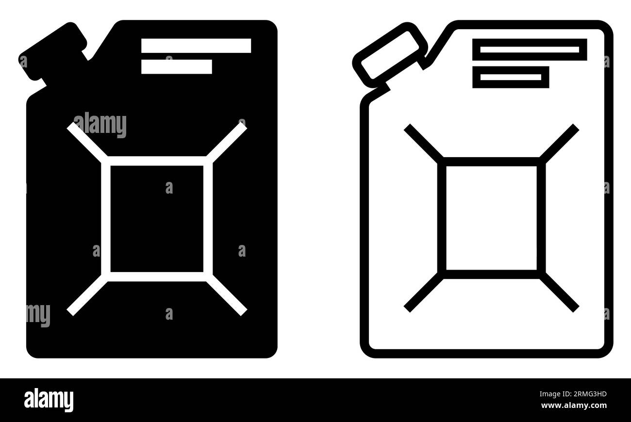 Canisters icons set. Fuel tank icon. Vector illustration isolated on ...