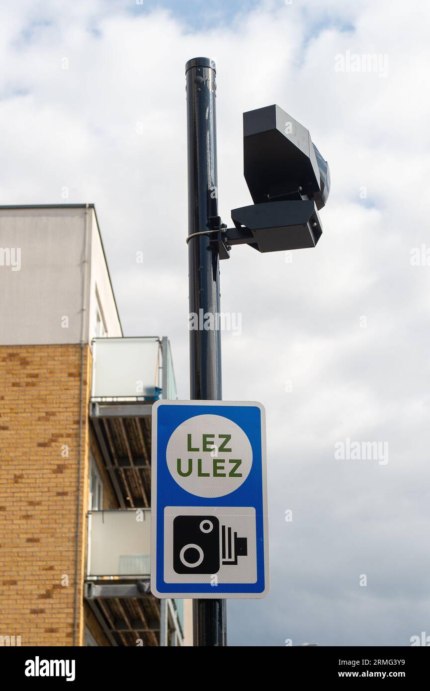 Uxbridge, London Borough of Hillingdon, UK. 28th August, 2023. New ULEZ ...