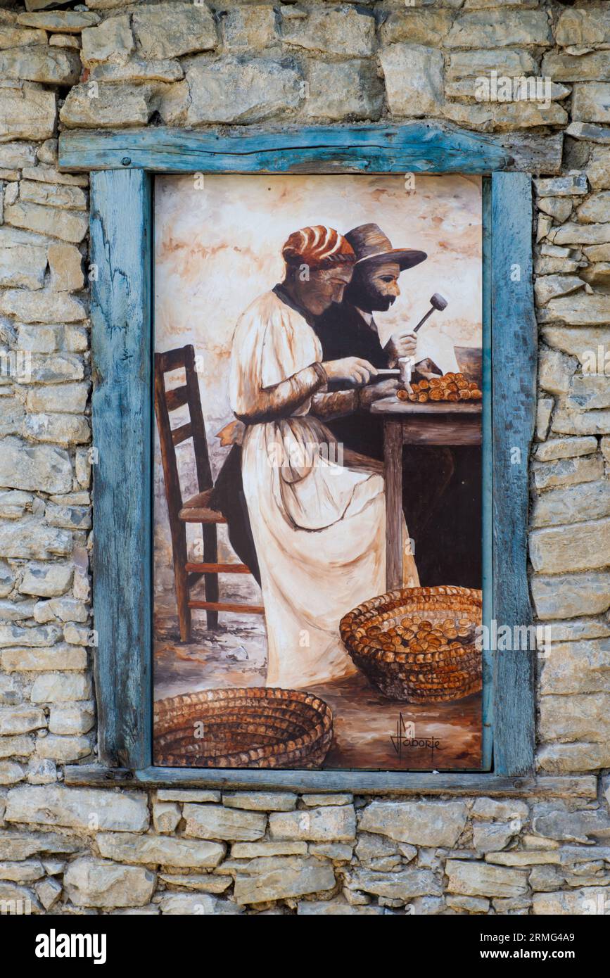 Cornac, France - August 2021: A small French village called 'Cornac ...