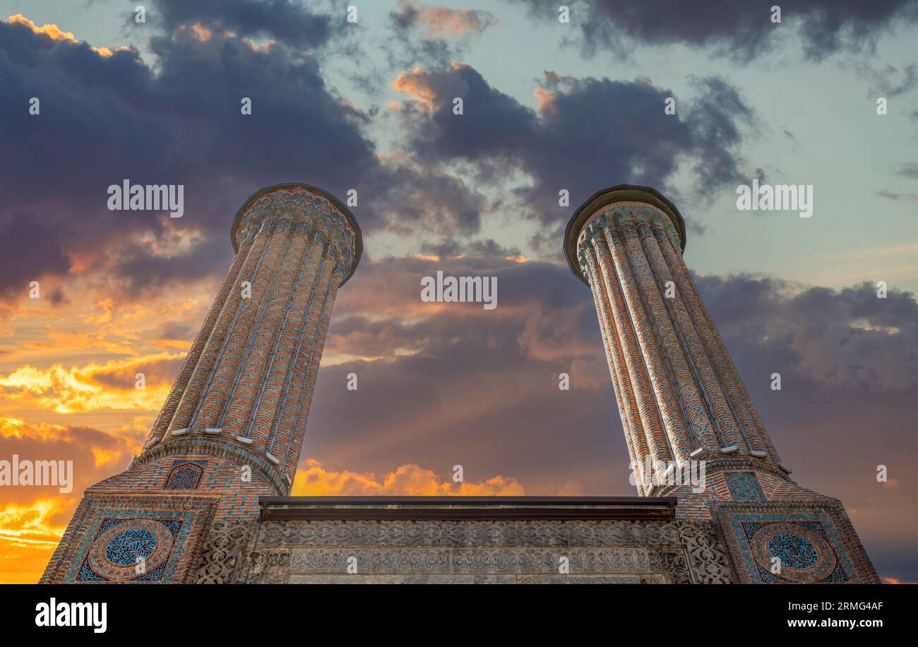 Minaret madrasah seljuk erzurum hi-res stock photography and images - Alamy
