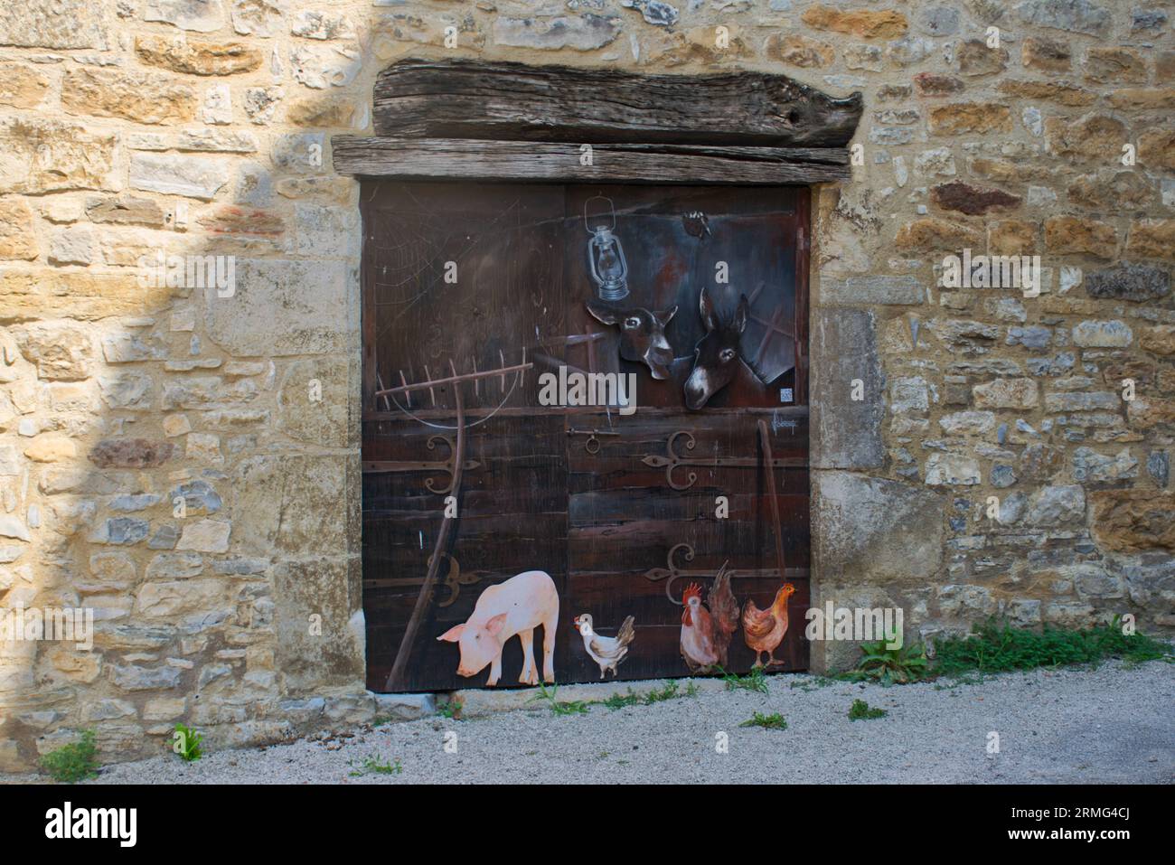 Cornac, France - August 2021: A small French village called 'Cornac ...