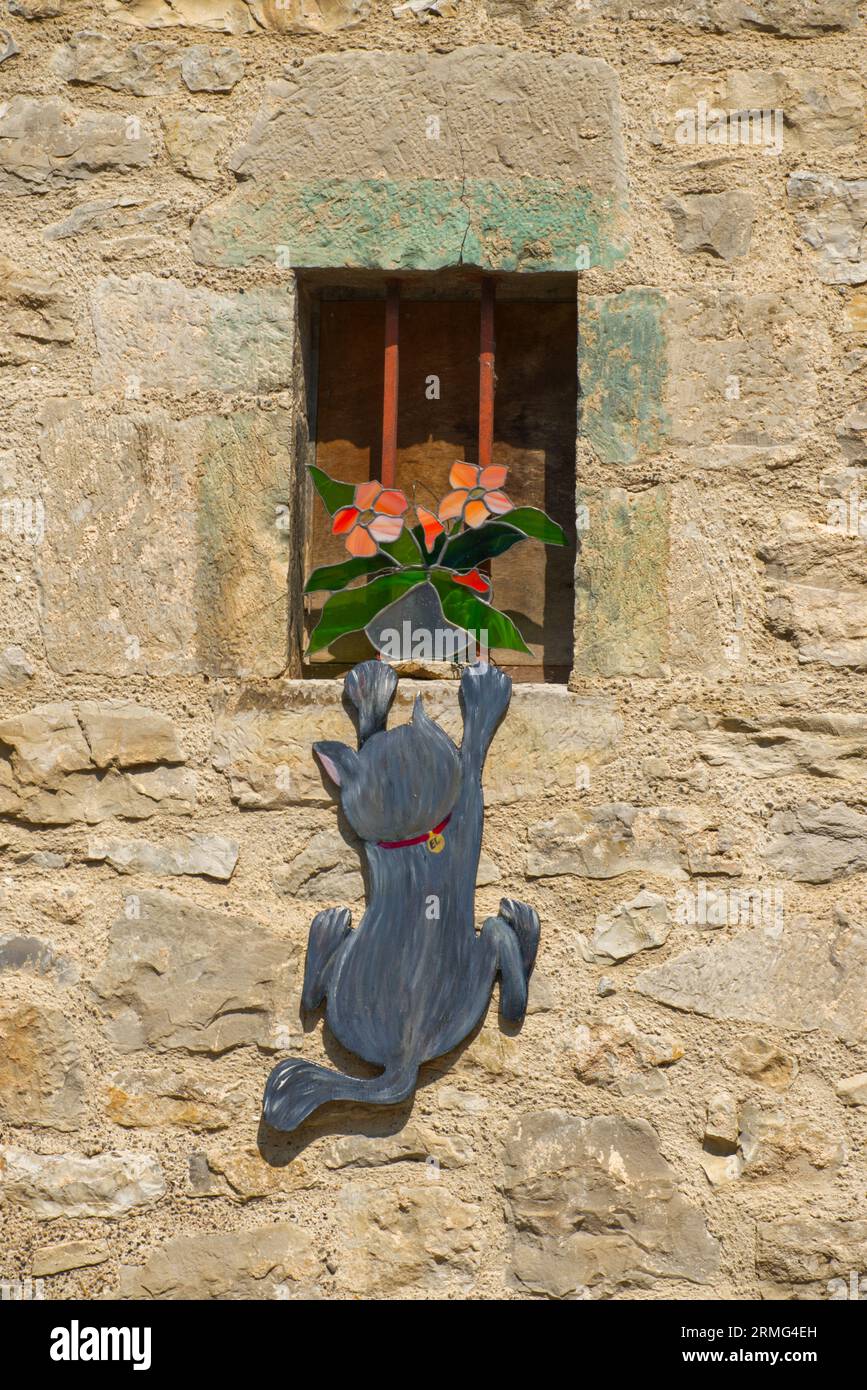 Cornac, France - August 2021: A small French village called 'Cornac ...