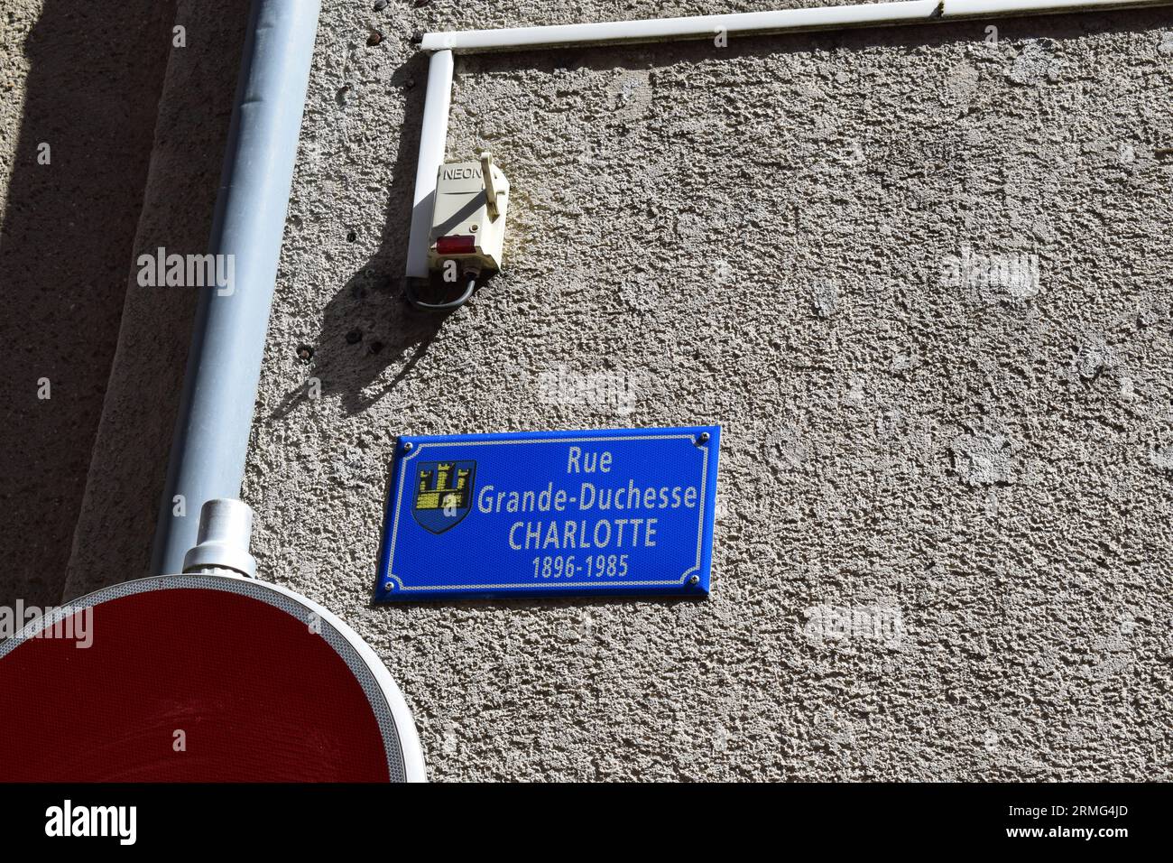 Rue Grande Duchesse Charlotte Stock Photo - Alamy