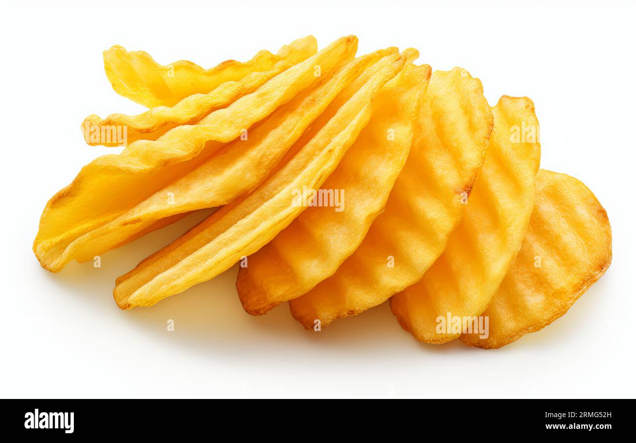 Ribbed chips Cut Out Stock Images & Pictures - Alamy