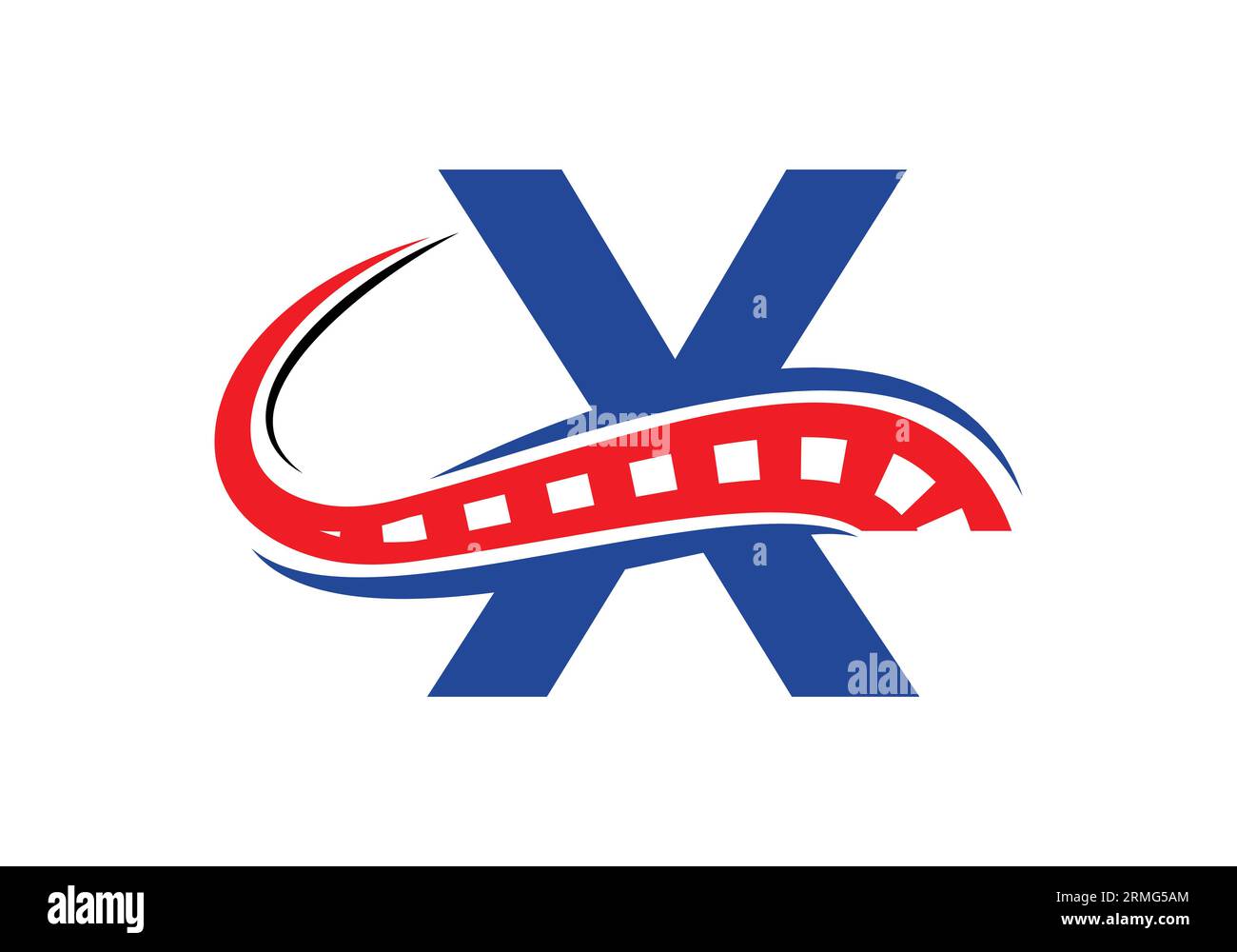 Letter X with road logo sing. The creative design concept for highway ...