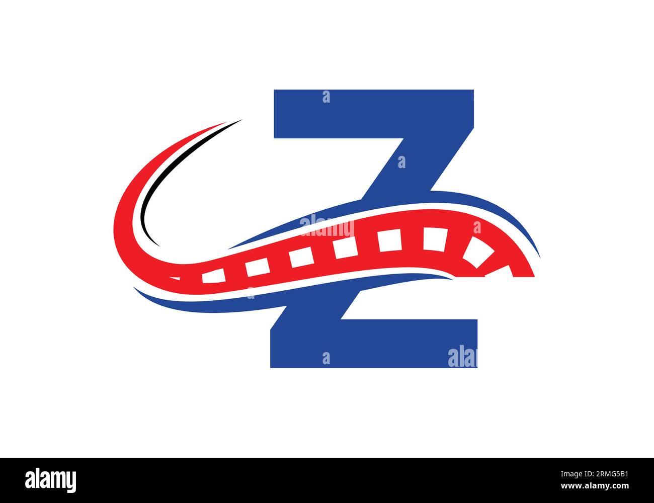 Letter Z with road logo sing. The creative design concept for highway ...