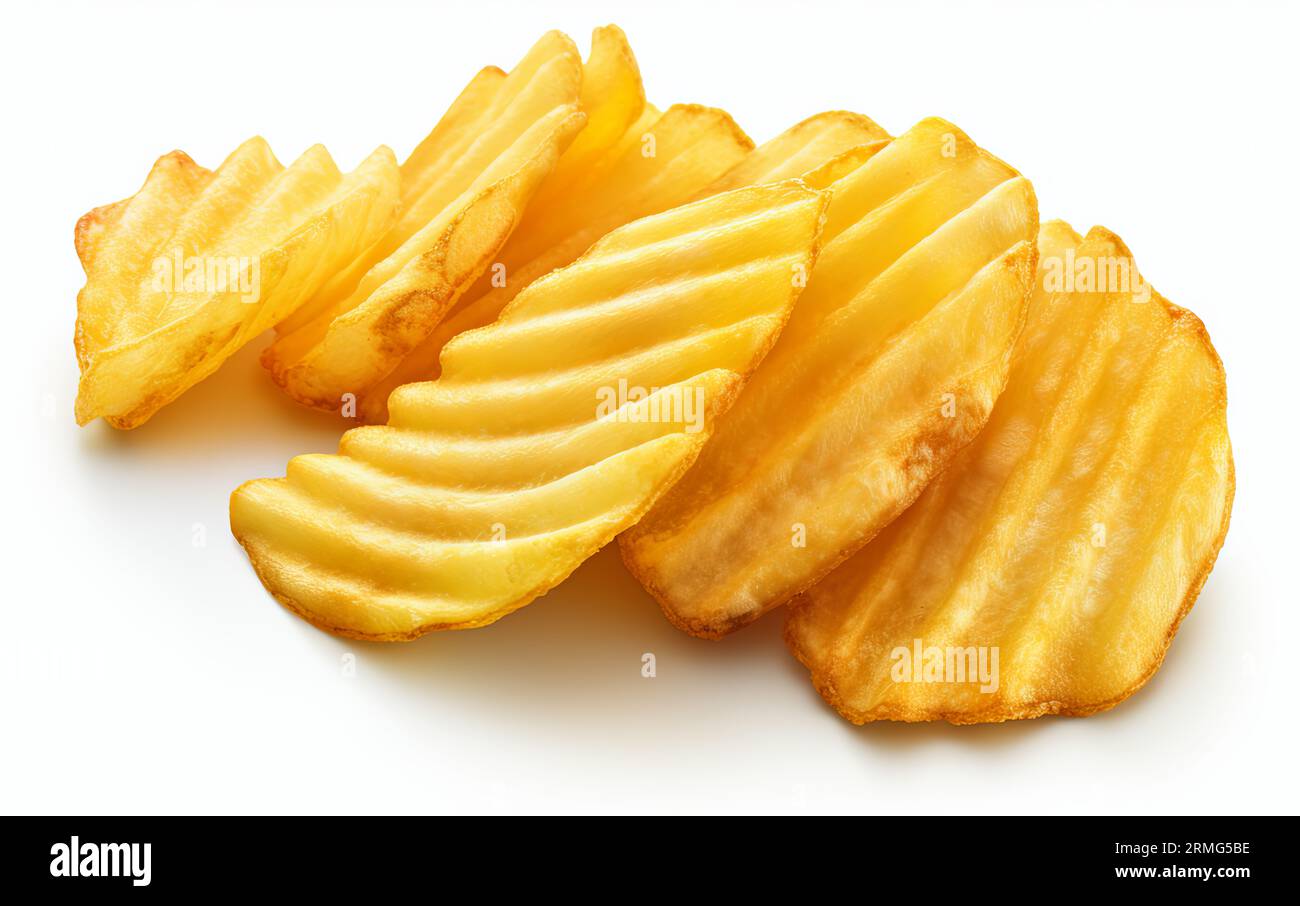 Ribbed chips Cut Out Stock Images & Pictures - Alamy