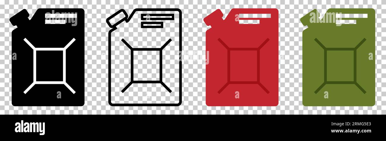 Fuel can icons set. Petrol signs. Car petrol symbols. Vector ...