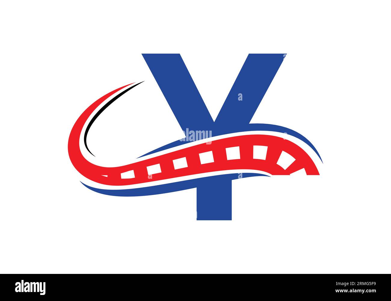 Letter Y with road logo sing. The creative design concept for highway ...