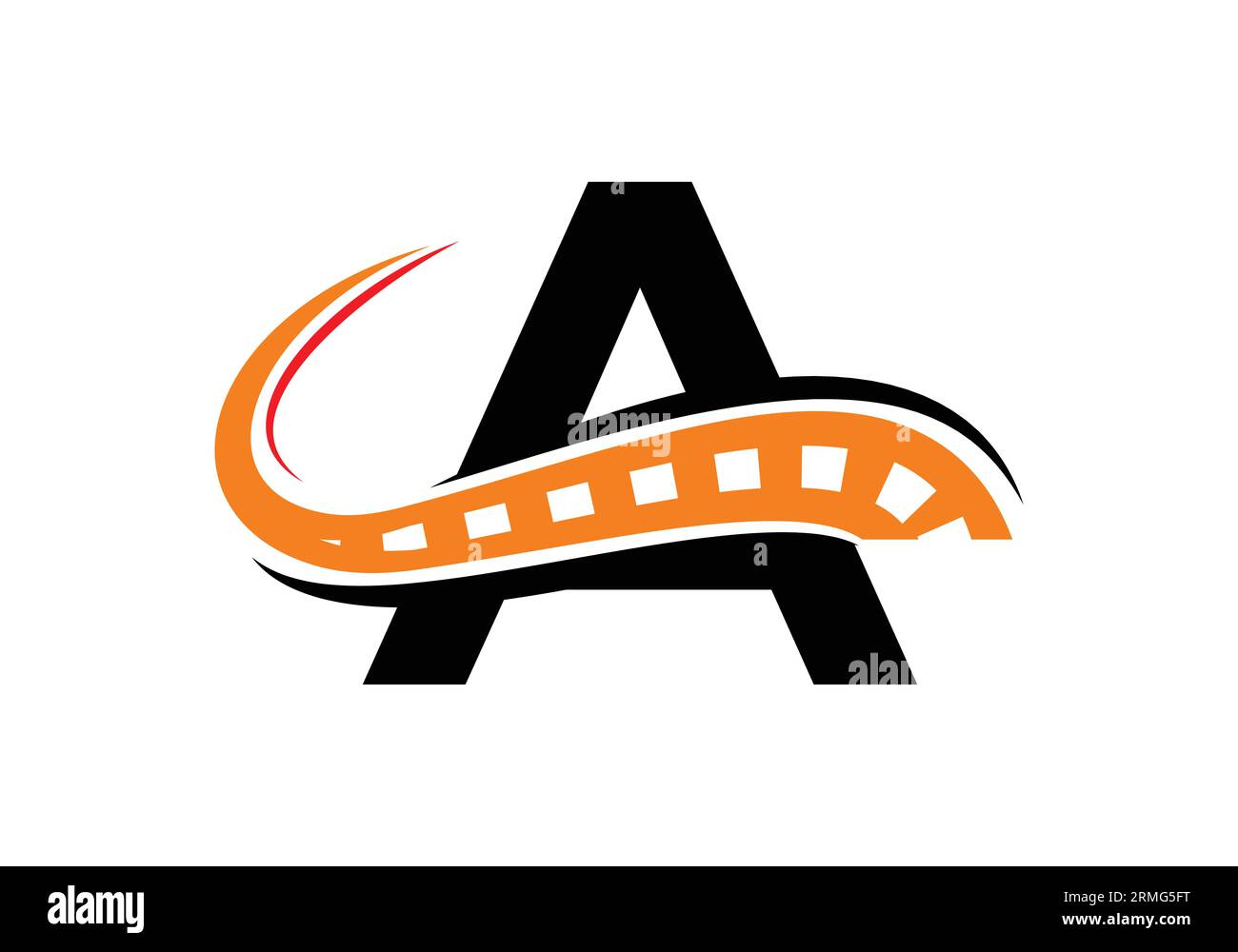 Letter A with road logo sing. The creative design concept for highway ...
