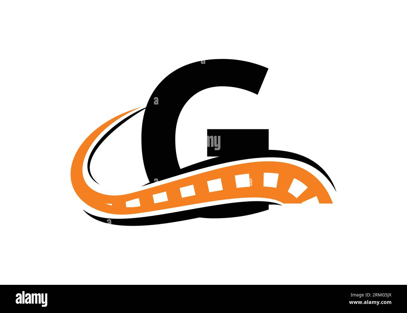 Letter G with road logo sing. The creative design concept for highway ...