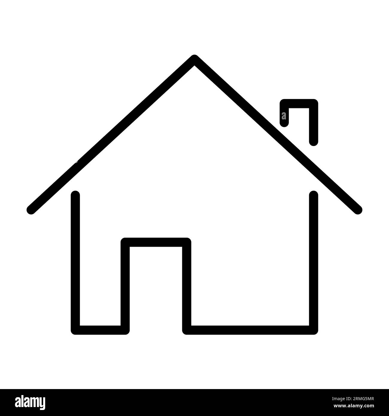 Line home icon. House symbol. Vector illustration isolated on white ...
