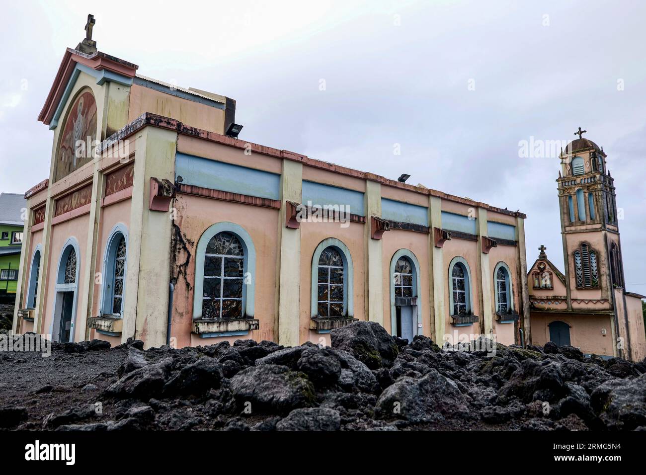 volcano road to Piton de la Fournaise La reunion Island Stock Photo - Alamy