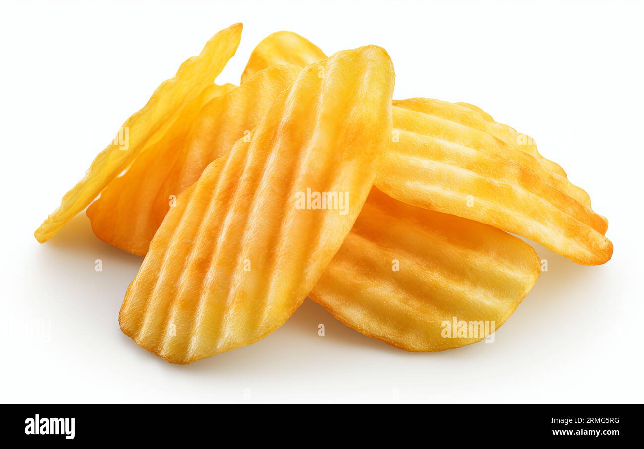 Ribbed chips Cut Out Stock Images & Pictures - Alamy