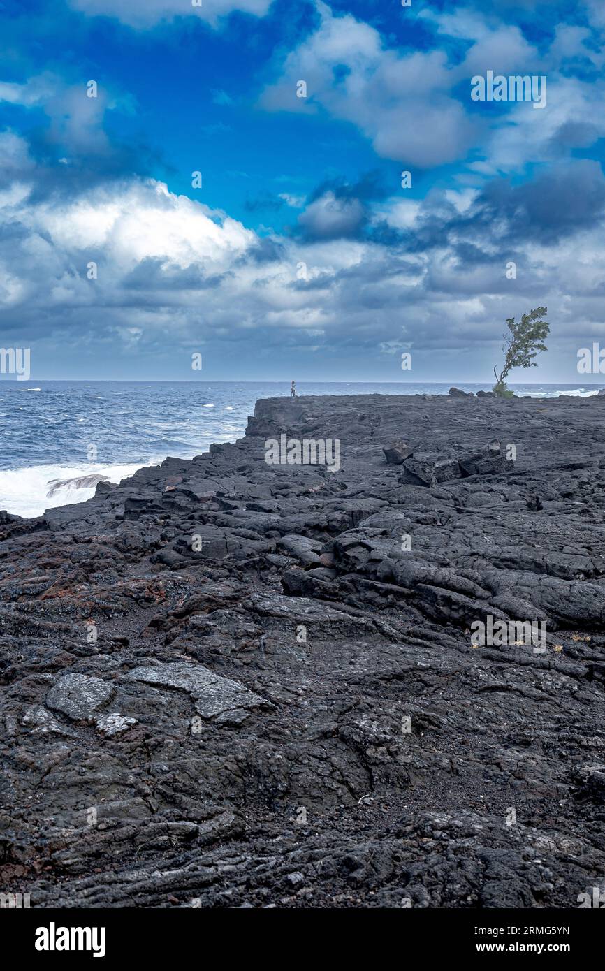 Lava road to volcano of Piton de La Fournaise La Reunion Indian Ocean ...